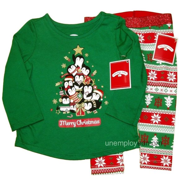 Holiday Time | Matching Sets | Christmas Tee Leggings Girls Outfit ...